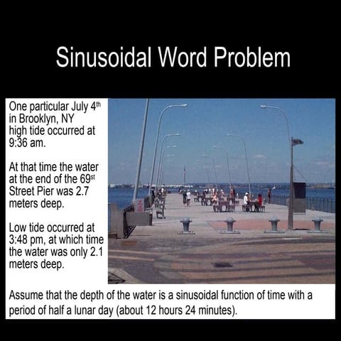 Sinusoidal Word Problem | PPT