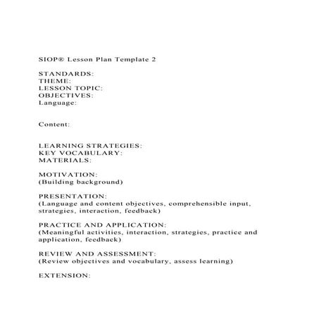 SIOP® Lesson Plan Template 2STANDARDSTHEMELESSON TOP.docx