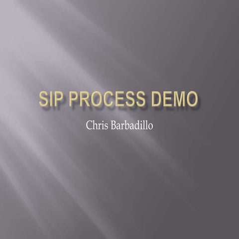 Sip process-demo | PPTX | Dogs | Pets