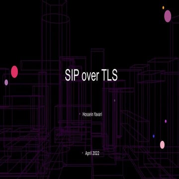 Sip Over Tls Ppt
