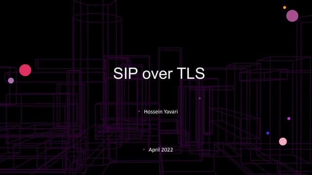 Sip Over Tls Ppt