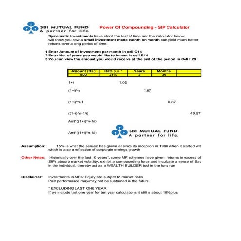 Sip Calculator (1) | XLS