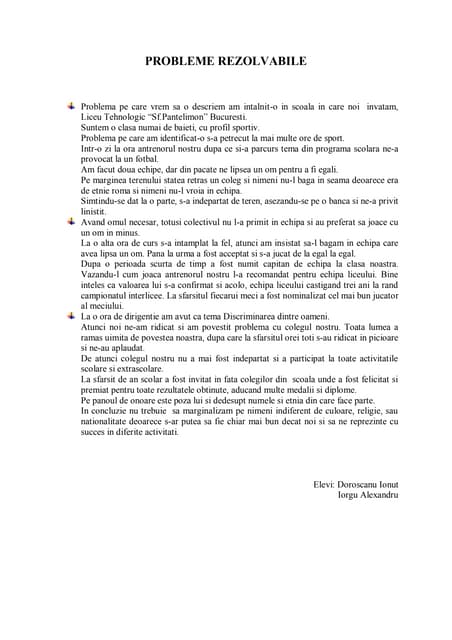Si Pe Noi Nu Ne Intrebati Probleme Rezolvabile Pdf