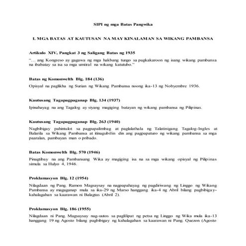 Kasaysayan ng Wikang Pambansa | PPTX