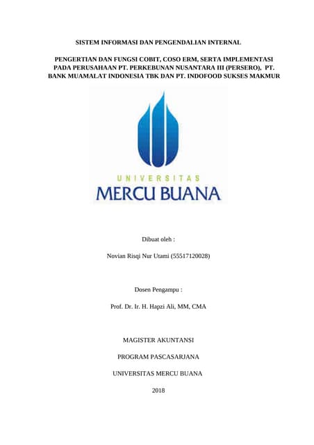Model Tiga Lini (Three Lines Model) Tata Kelola RISIKO _Training "RISK ...