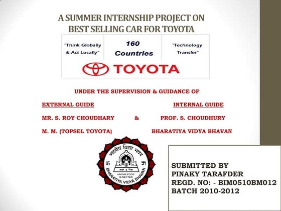 Toyota segmentation and introducing | PPTX | Automotive Industry ...