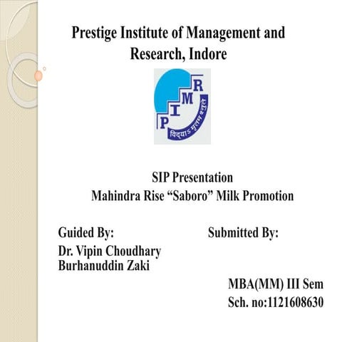SIP Presentation | PPT
