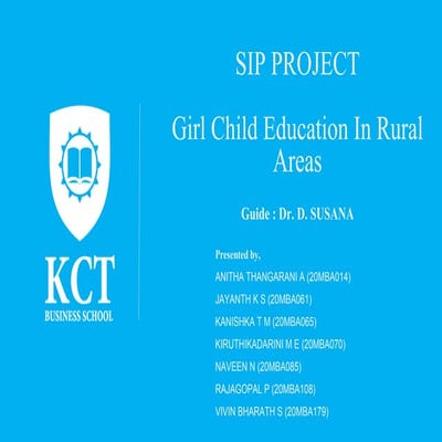 SIP Project - Girl Child Education final copy-1.pptx