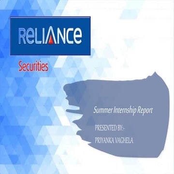 Reliance Presentation | PPTX