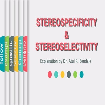 Stereoselective and stereospecific reaction SEM IV POC III | PPSX ...