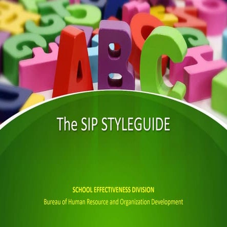 SIP Styleguide.eSRC.AprilMay.pptx