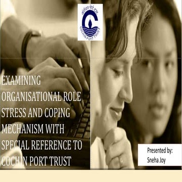 organisational role stress | PPTX
