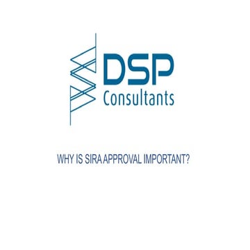 WHY IS SIRA APPROVAL IMPORTANT? | PPTX