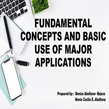 Fundamental Concepts and Basic use of Major Applications .pptx
