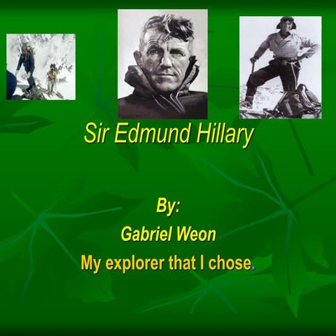 Sir edmund hillary | PPT