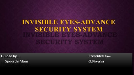 The Invisible Eye | PDF | Home Security | Home & Garden