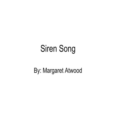 Siren Song | PPT