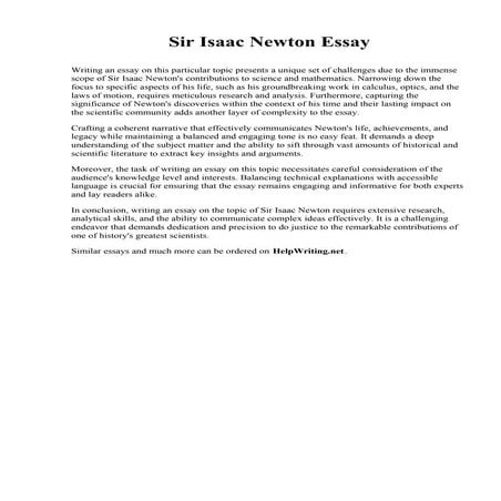 Sir Isaac Newton Essay.pdf