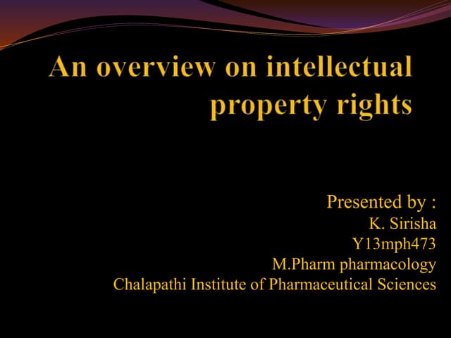 Intellectual Property and global rampification | PPTX