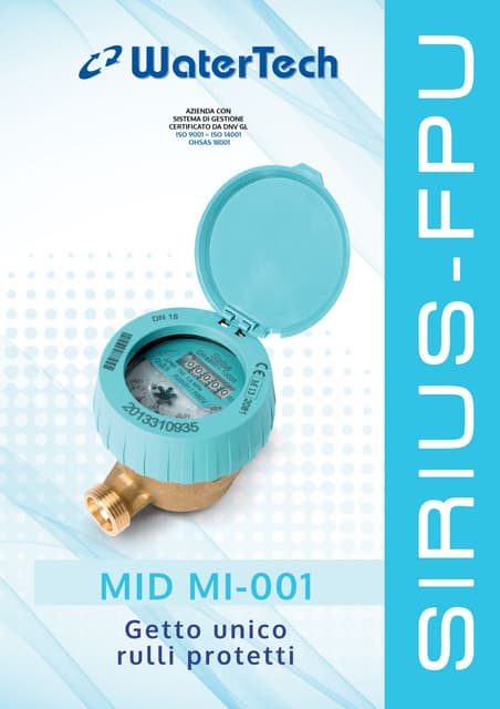 WaterTech - SIRIUS-S Residenziali | PDF