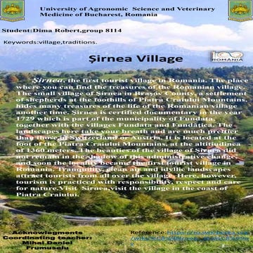 Șirnea village | PPTX