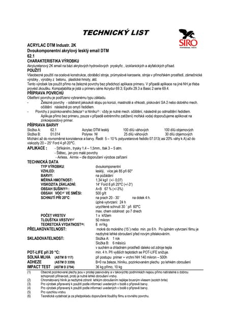 Siro technicky-list-63.6 | PDF