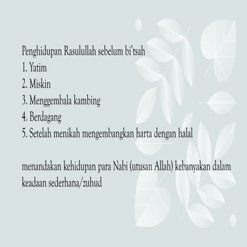 Pembelajaran siroh kelas 10 tentang penghidupan rasul.pptx