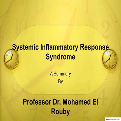 Systemic Inflammatory Response Syndrome Ppt Lung And Respiratory