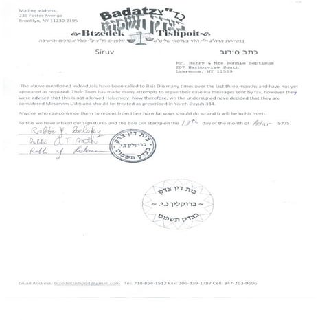 Siruv%2c judgment of contempt versus mr. barry and mrs. bonnie septimus ...