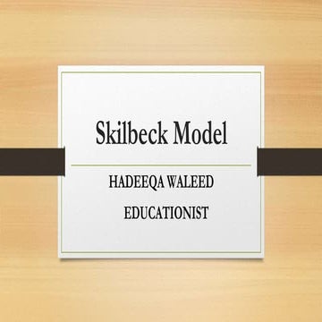 Skilbeck model of curriculum development | PPTX