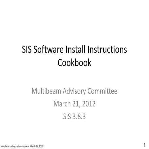 SIS-Software-Install.pptx | Operating Systems | Computer Software and Applications
