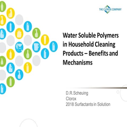 Water Soluble Polymers in Household Cleaning Products - Benefits and ...