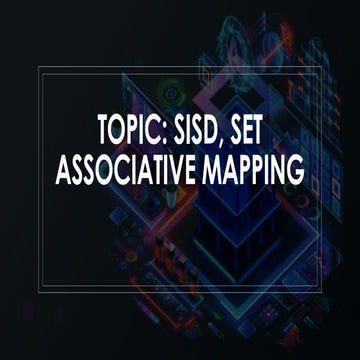 Sisd Set Associative Mapping Understanding The Sequential Computing 3389
