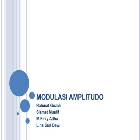 Siskom (modulasi amplitudo) | PPTX