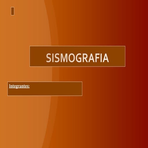 Sismografia | PPTX