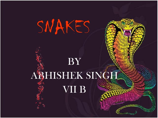 Snake Farming in/of Bangladesh | PPTX