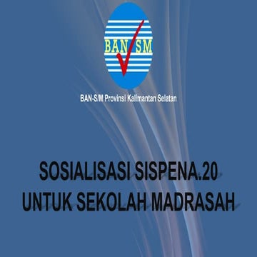 Sispena Sekolah dan madrasah tingkat sekolah dasar | PPT