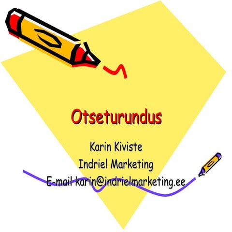Sissejuhatus otseturundusse | PPT