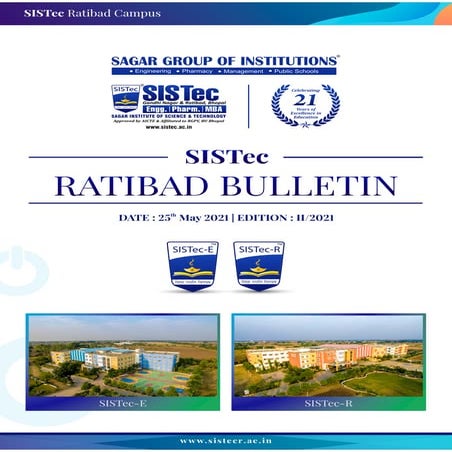 SISTec Ratibad Bulletin 2021 Edition-II | Private Engineering College ...