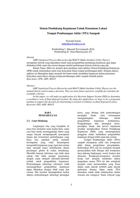 Efektifitas Penerapan Metode AHP dalam Pemilihan Perangkat Lunak Pengolah Citra dengan ...
