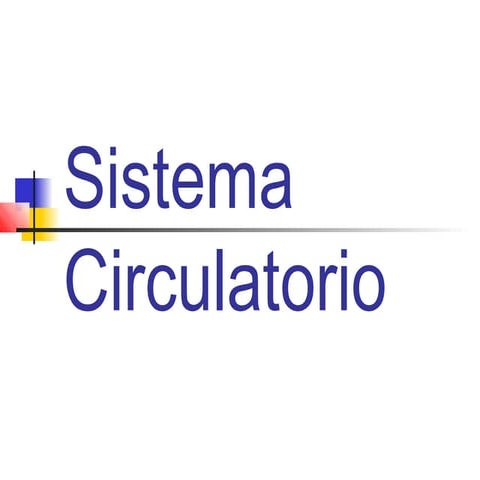 Sistema circulatorio 2 | PPT