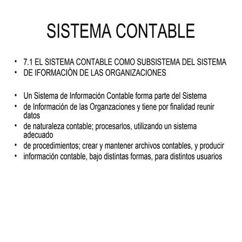 Sistema contable | PPT