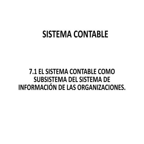 Sistema contable | PPT