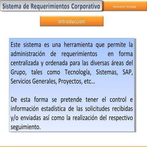 Procedimiento para el sistema de requerimientos | PPS | Technology & Computing