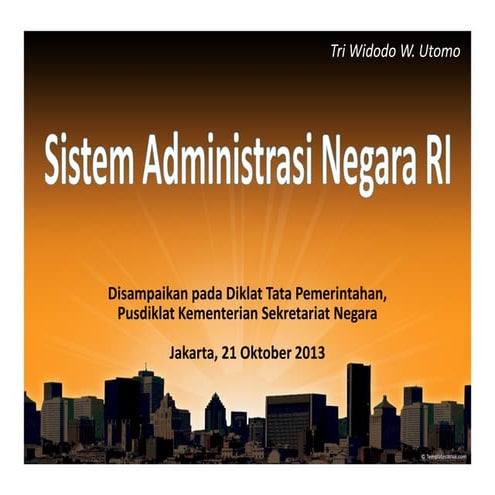 Sistem Administrasi Negara RI | PDF