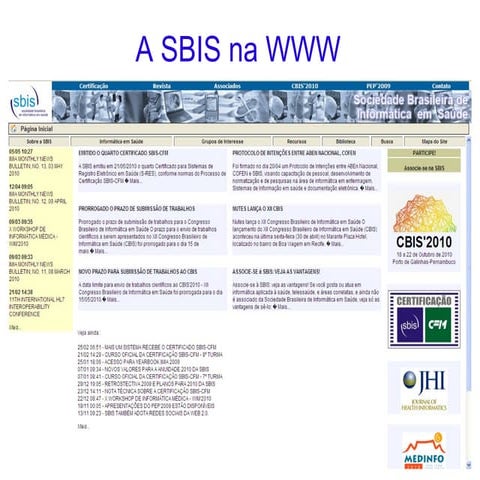 Sistema Educacional da SBIS | PPT