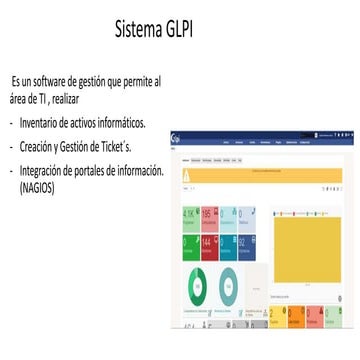 Sistema y Gestión de una ticketera GLPI | PPTX