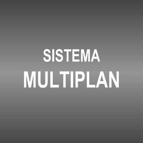 Sistema multiplan | PPT