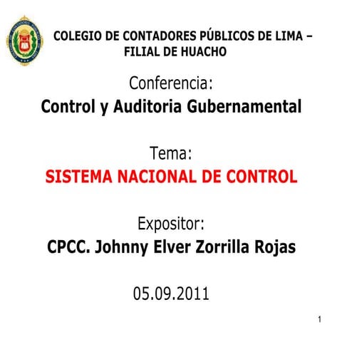 Sistema nacional de control jzr (acceso libre)2 | PPSX