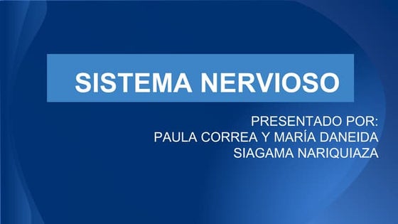 SISTEMA NERVIOSO..pptx.................. | PPTX
